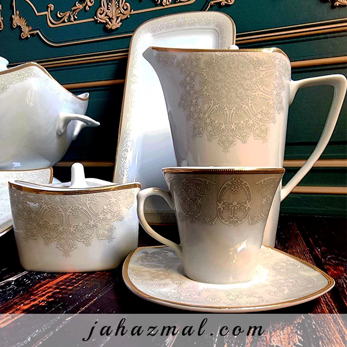 سرویس چینی پردیس طرح مریلا 105 پارچه 12 نفره - جهازمال